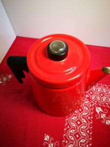 Sold - Red Finel Coffee Percolator - Vintage Recycled