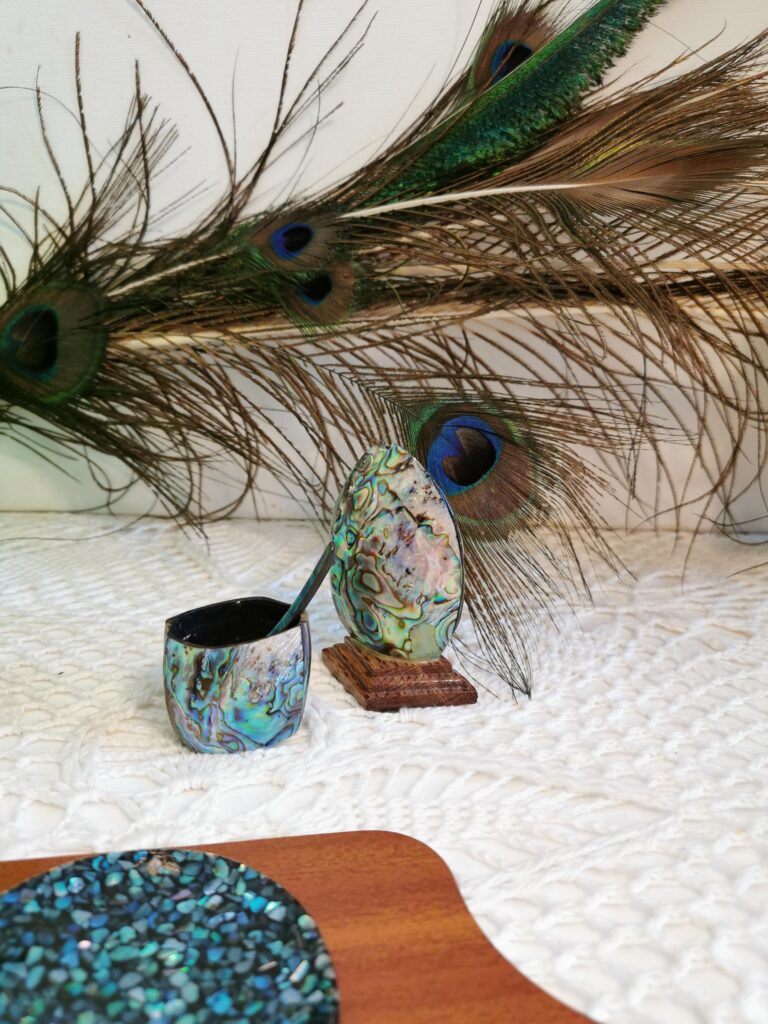 Retro Paua - partial cruet set - Vintage Recycled