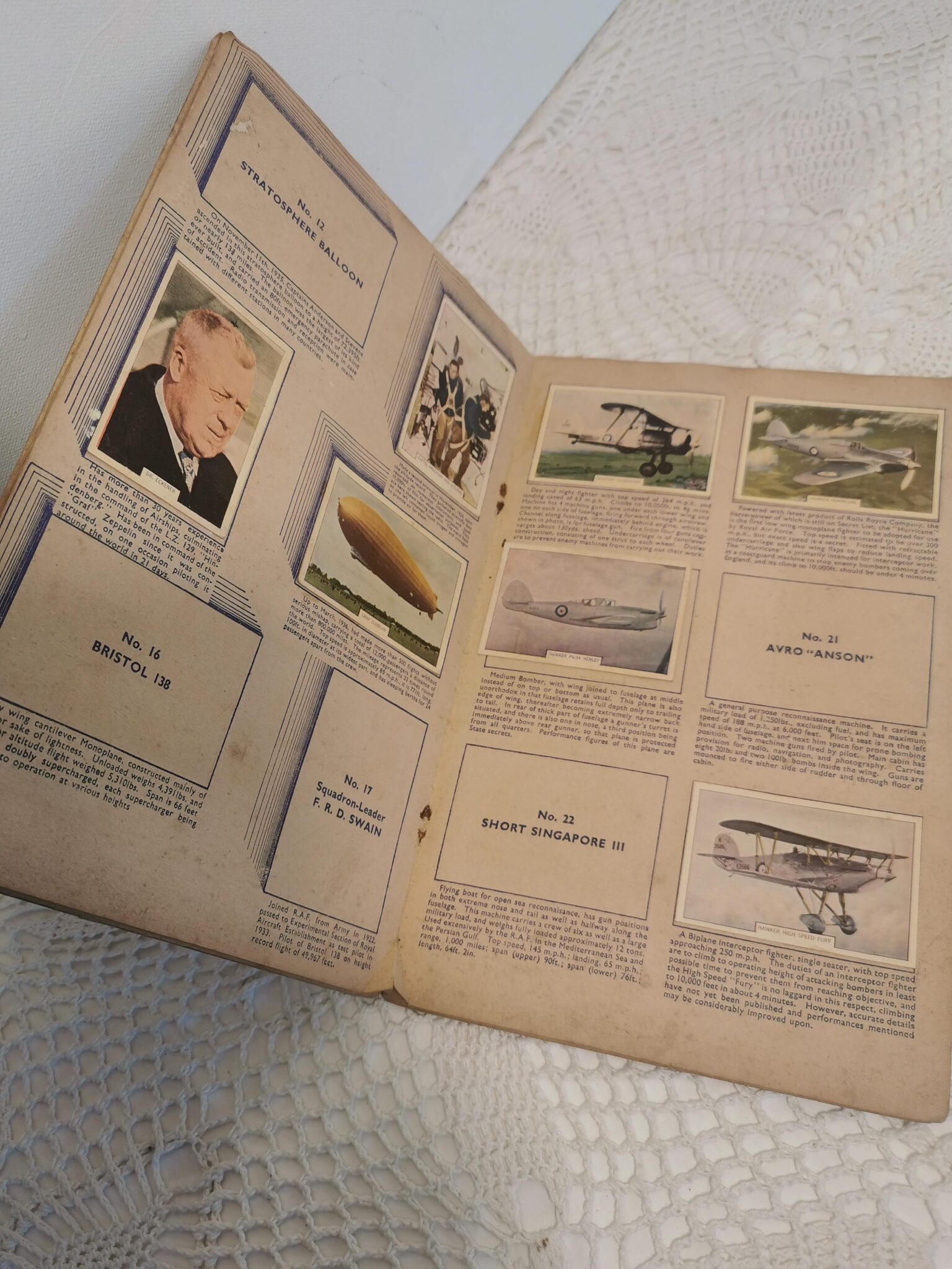 Famous Flyers and their Planes - Vintage Recycled