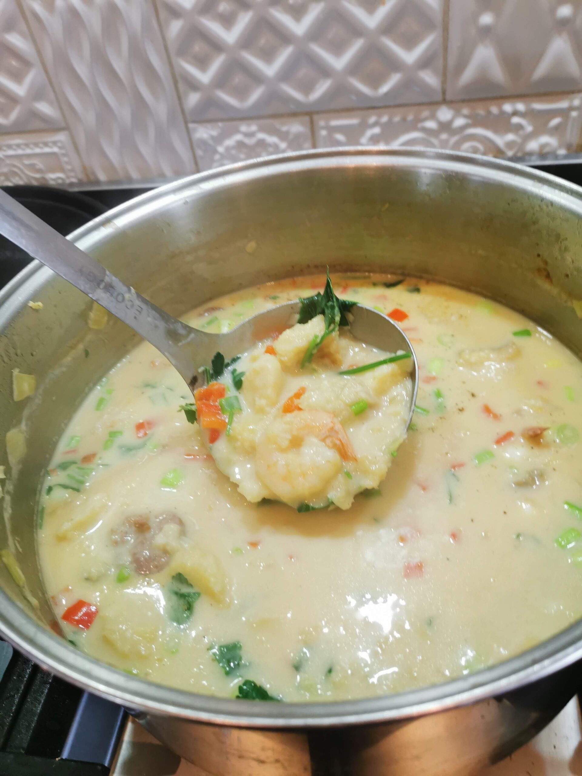 Seafood Chowder - Vintage Recycled